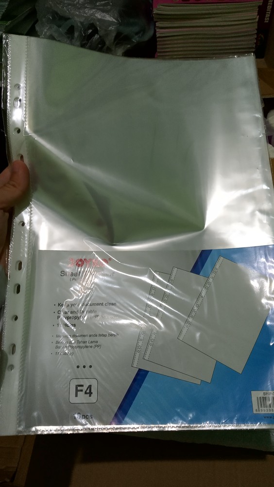 Joyko Pocket Sheet Protector A4 F4 Poket Wadah Plastik Binder Ordner ...