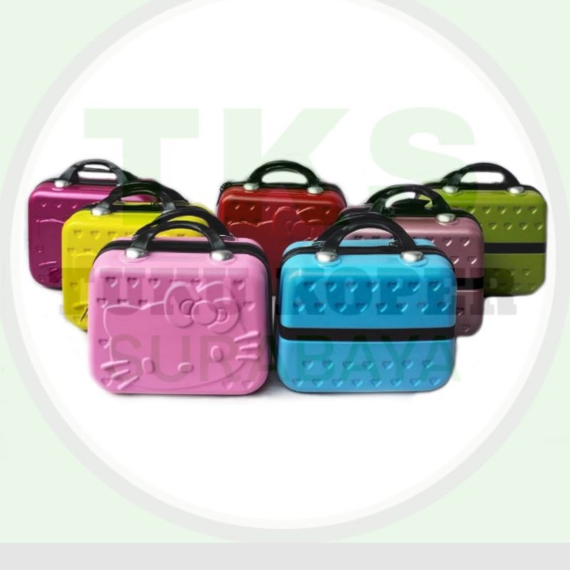 Jual beauty case koper make up karakter hello Kitty 12inch 14inch ...