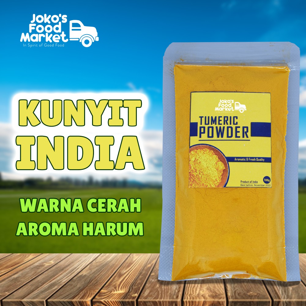 Jual Kunyit Bubuk Kunyit Asli Murni India Tumeric Powder 100g 250g ...