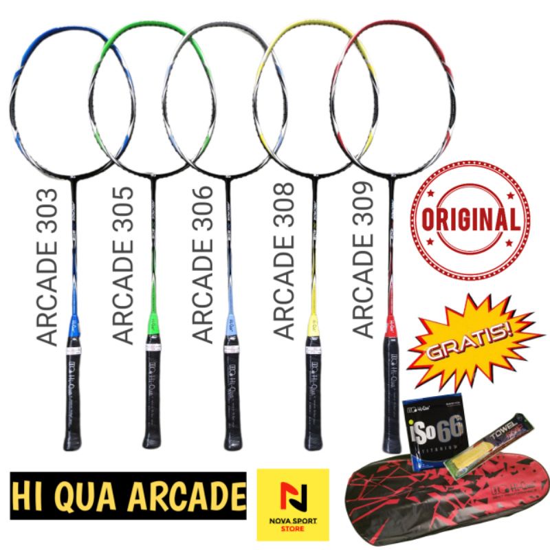 Jual RAKET BADMINTON HI QUA ARCADE | Shopee Indonesia