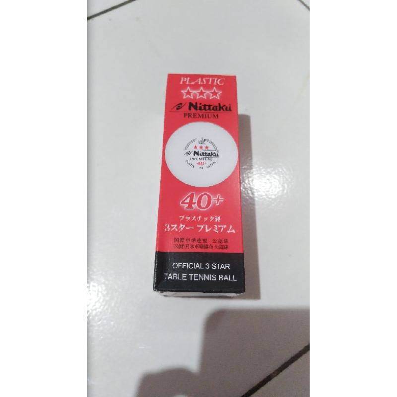 Jual NITTAKU PREMIUM 3* BOLA PINGPONG | Shopee Indonesia