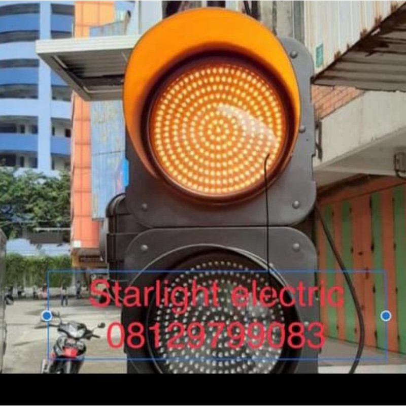 Jual lampu traffic trafic lalu lintas warning light led panel surya sel ...