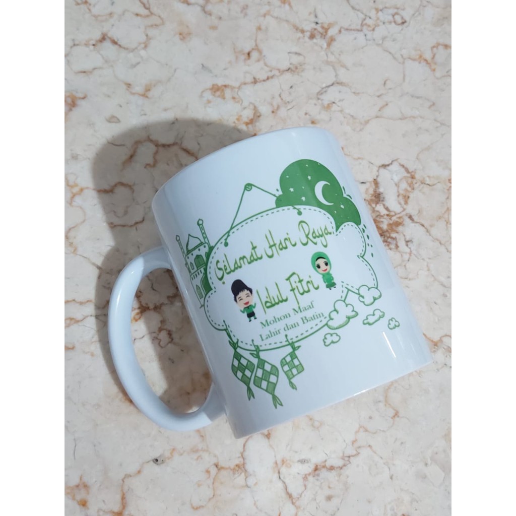 Jual CUSTOM MUG HIGH QUALITY TEMA LEBARAN / IDUL FITRI BISA SATUAN ...