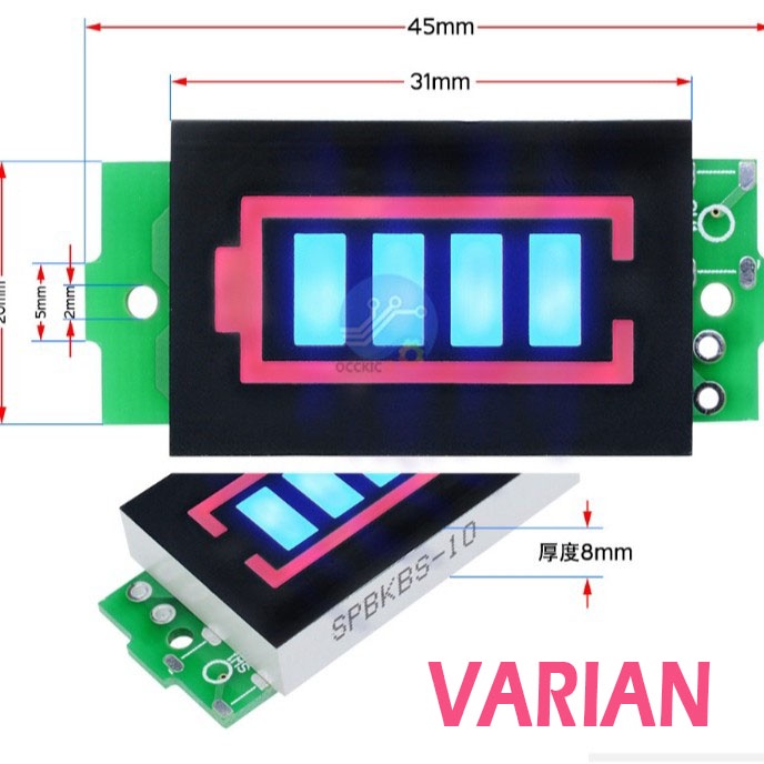 Jual Battery Indicator Arduino 4 Strip (Varian) | Shopee Indonesia