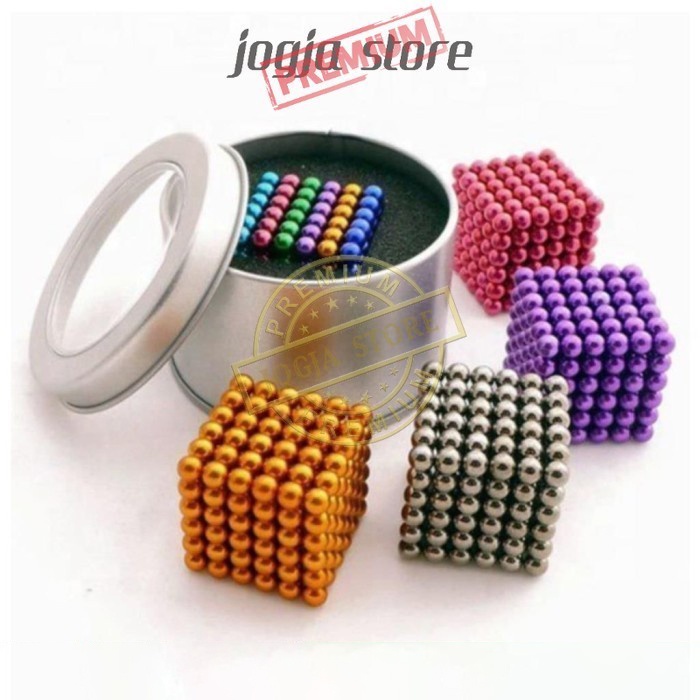 Jual Bola Magnet Mainan Puzzle Motorik Anak Magnetic Ball Bucky Ball ...