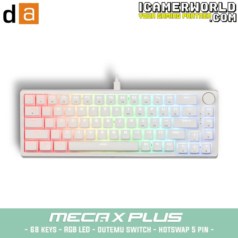 Jual Digital Alliance Meca 6X Plus RGB Hotswap Mechanical Gaming ...