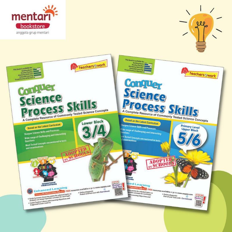 Jual Conquer Science Process Skills Primary Level | Buku Latihan Sains ...