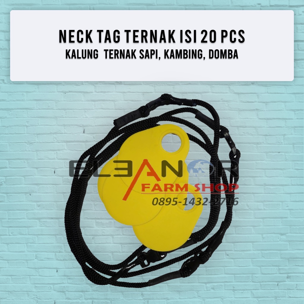 Jual Neck Tag Sapi Kambing Domba Kalung Ternak isi 20 pcs | Shopee ...