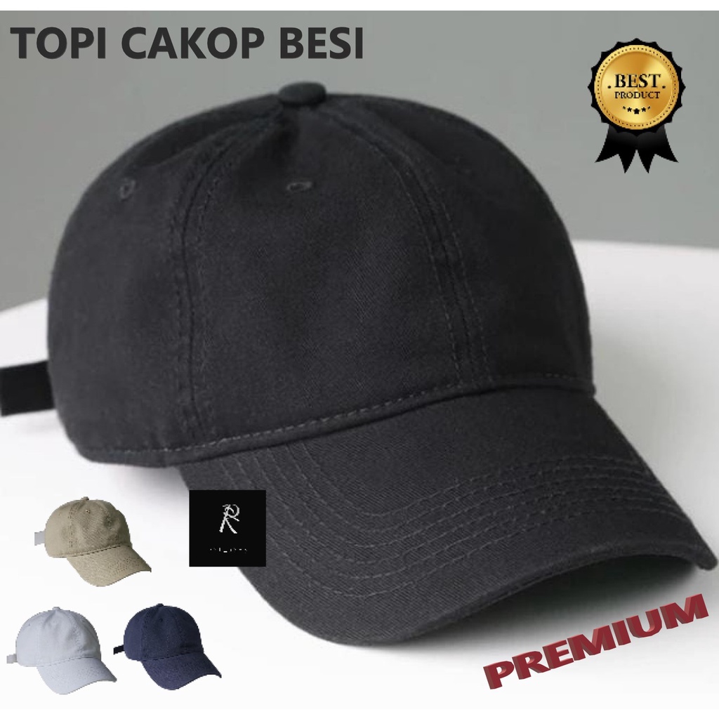 Jual RS. Topi Baseball Unisex Pria Wanita Bahan Rapel Tebal Polos Cakop ...