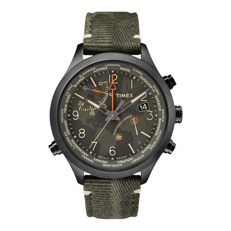 Jual Jam Tangan Pria Timex Waterbury World Time TW2R43200 Chrono ...