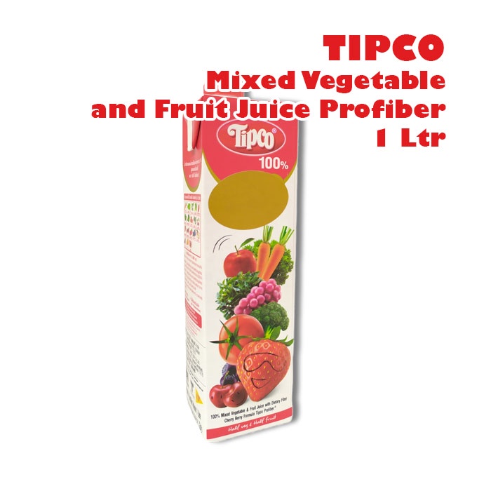Jual TIPCO Mixed Vegetable and Fruit Juice Profiber 1 Ltr | Shopee Indonesia
