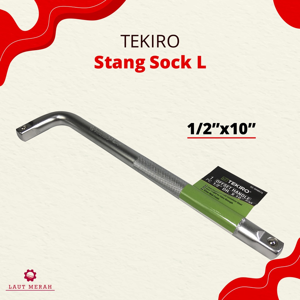 Jual TEKIRO GAGANG SOK L 1/2 INCH OFFSET HANDLE STANG KUNCI SOCK SHOCK 0574 | Shopee Indonesia