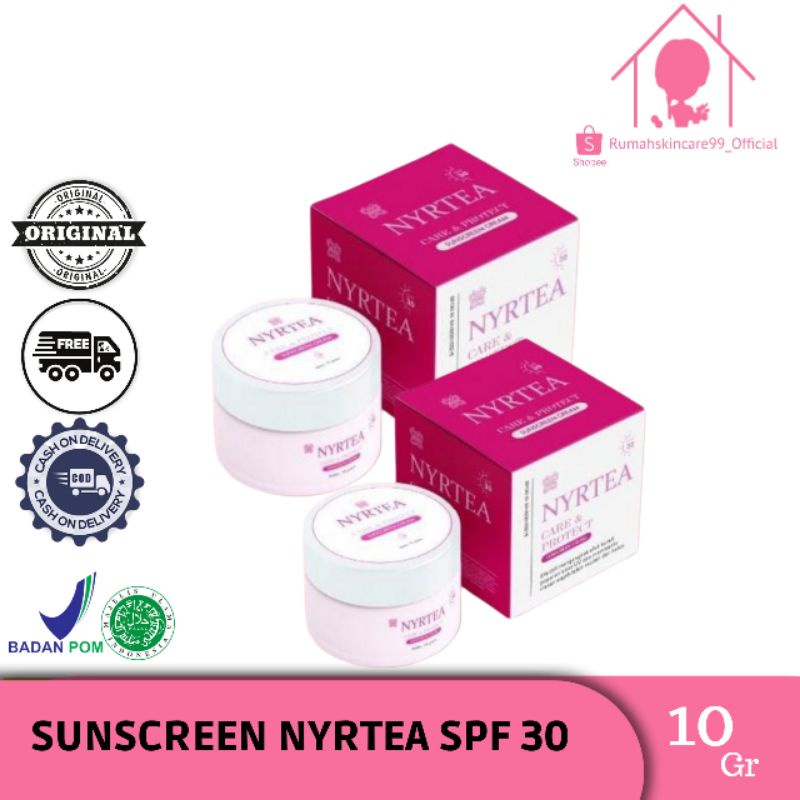 Jual SUNSCREEN NYRTEA CREAM SPF 30 || MEMBER RESMI NYRTEA | Shopee ...