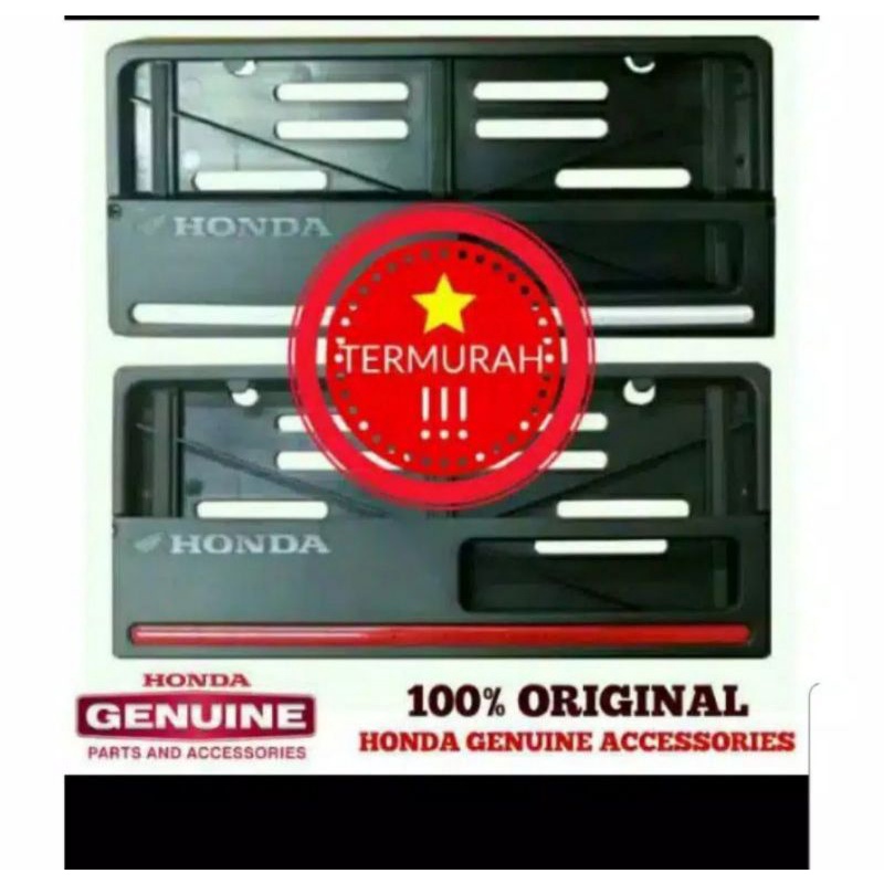 Jual tatakan plat no.motor honda original AHM | Shopee Indonesia