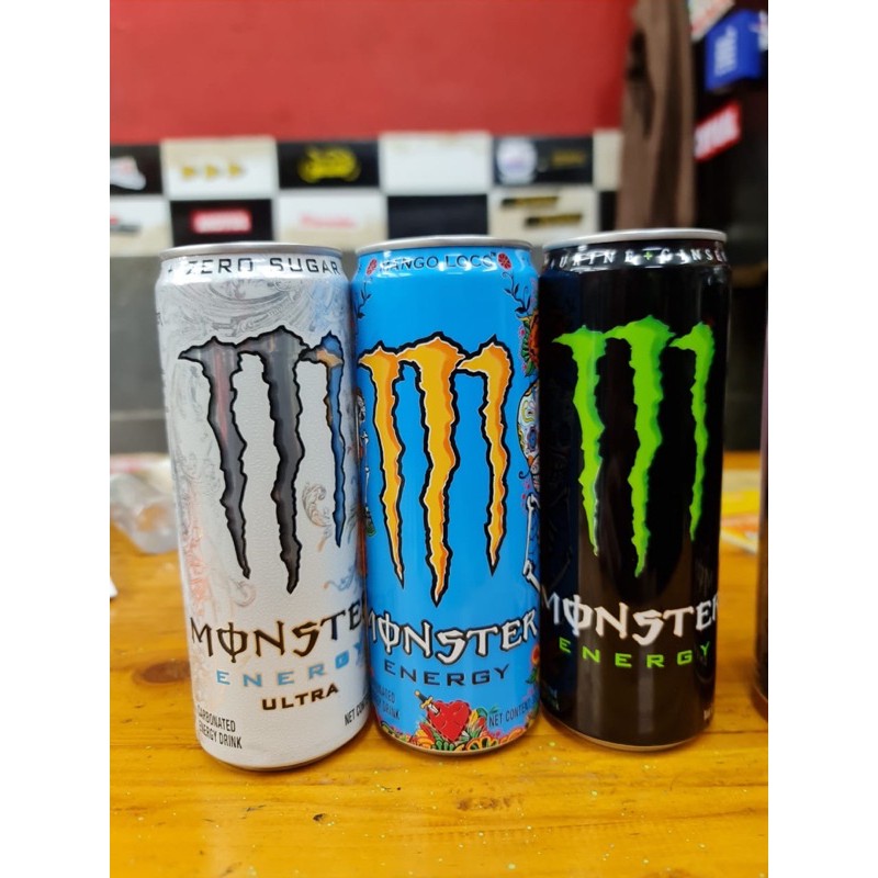 Monster Energy Drink (Original/Ultra Zero/Manggo Loco) 355ml Kaleng ...