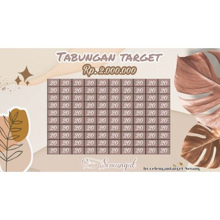 Jual DESAIN CELENGAN TARGET | TABUNGAN TARGET (DARI KERTAS STIKER ...