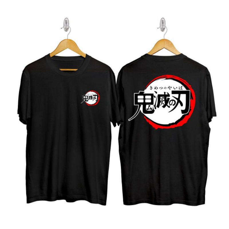 Jual Kaos Demon slayer logo hitam Indonesia|Shopee Indonesia