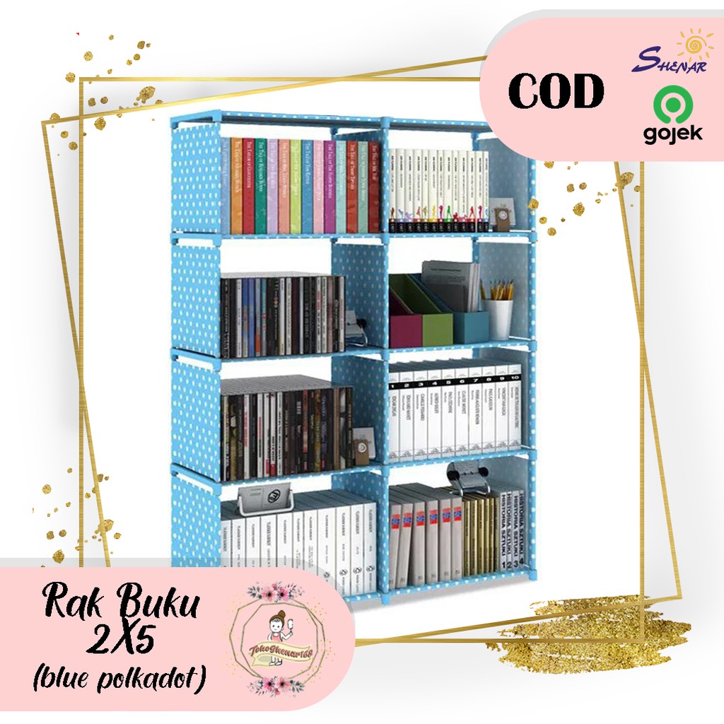 Jual RAK BUKU SERBAGUNA/ LEMARI RAKIT/LEMARI BUKU (RB-2x5),SHENAR ...