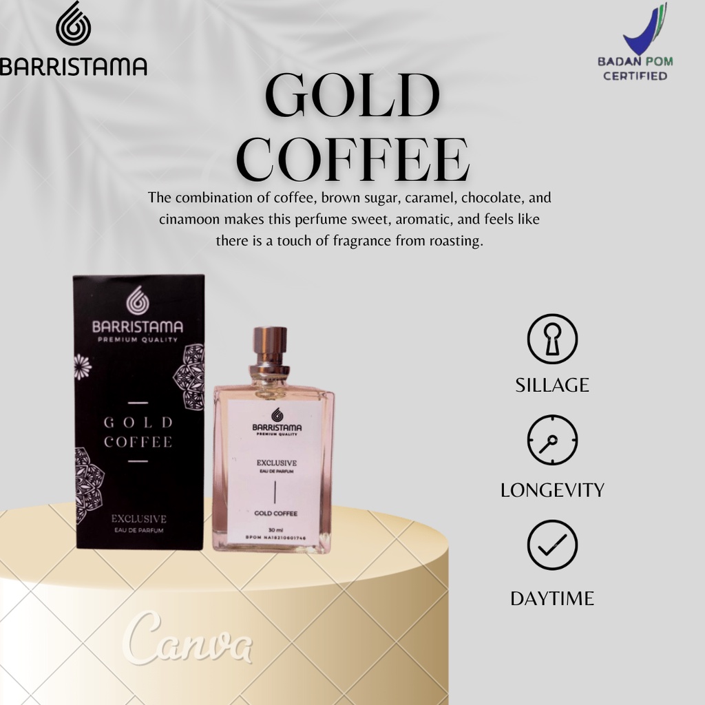 Jual Eau De Parfume Barristama Gold Coffee - Parfum Badan Aroma Kopi ...