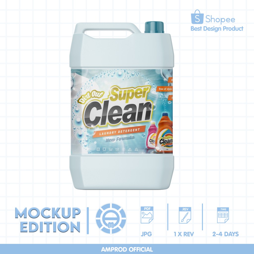 Jual JASA DESAIN PRODUK MOCKUP | DESAIN KEMASAN JERIGEN / PTODUK CAIR ...