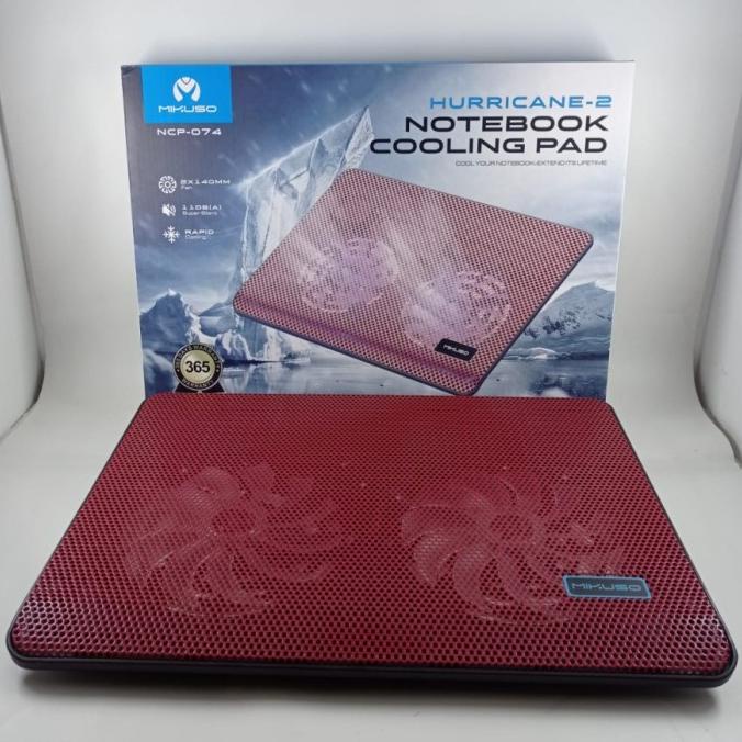 Jual COOLING COOLER MIKUSO NCP-074 PAD NOTEBOOK HURRICANE-2 JYU54524UI ...