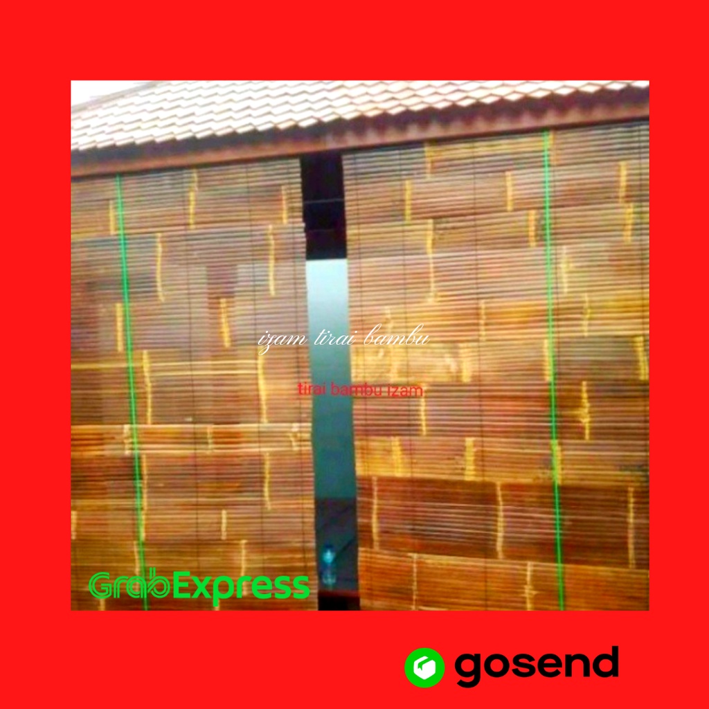 Jual Tirai bambu,kerai,kerei outdoor,bambu hitam krei 2x2,5 | Shopee ...