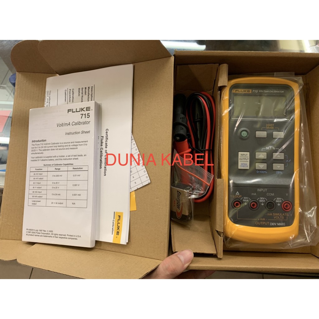 Jual Voltage Loop Calibrator Fluke 715 Volt / ma calibrators Original | Shopee Indonesia