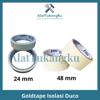 Jual GOLDTAPE Lakban Kertas Besar Kecil Isolasi Duco 24 mm x 10 Meter ...