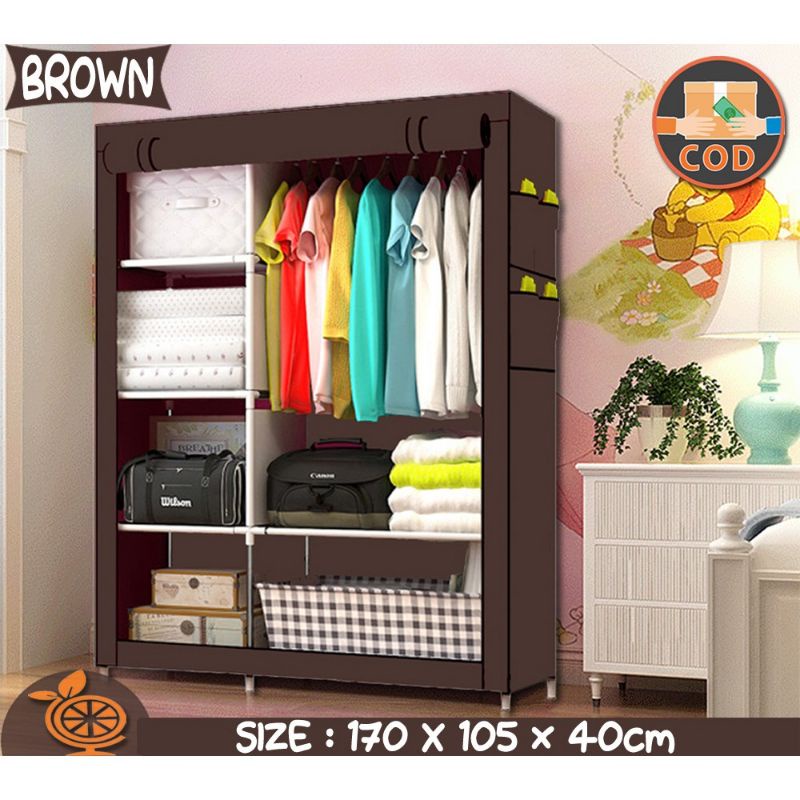 Jual Lemari portable Kain Almari Bongkar pasang rakit tempat ...