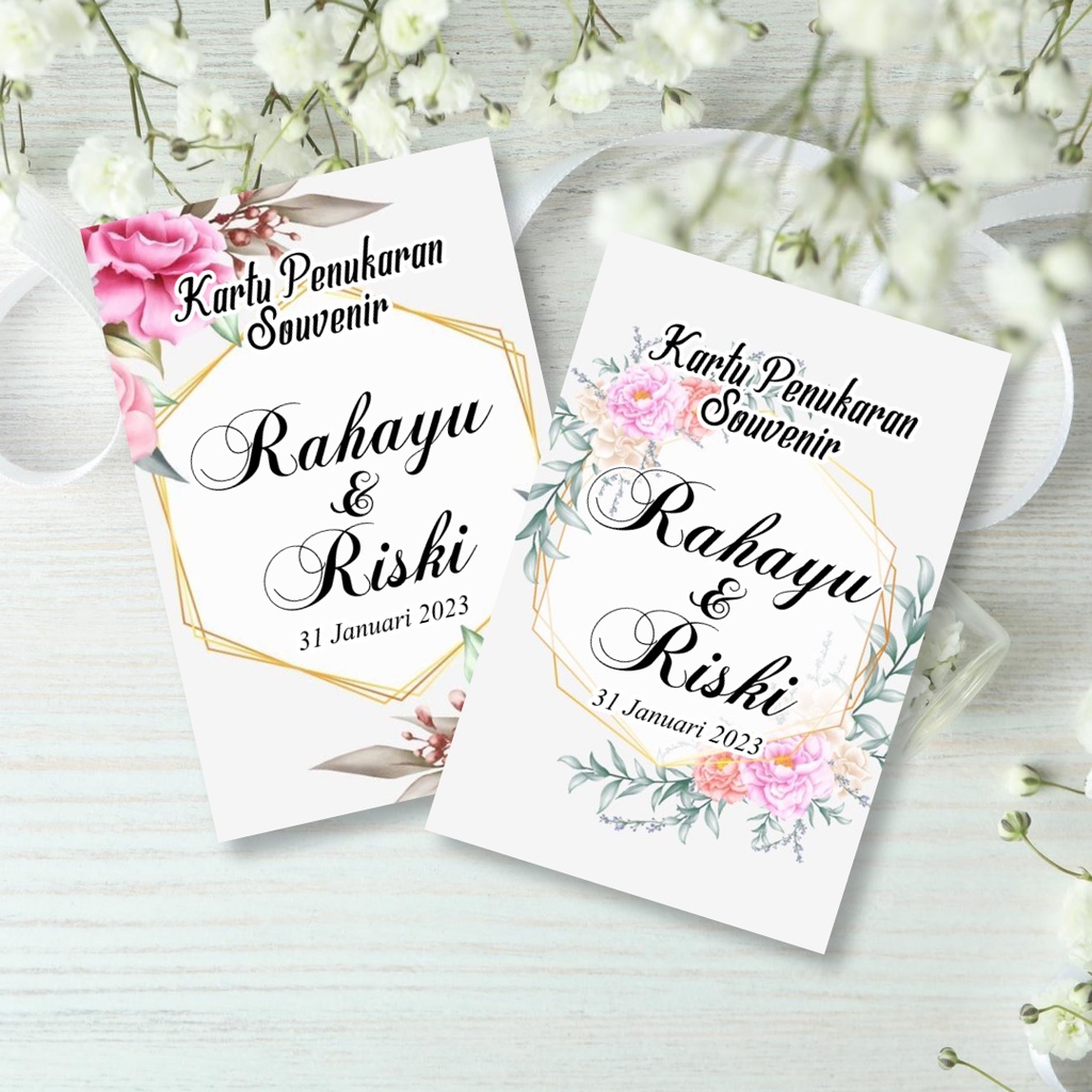 Jual KARTU SOUVENIR / KARTU UCAPAN TERIMAKASIH/PENGAMBILAN SOVENIR ...