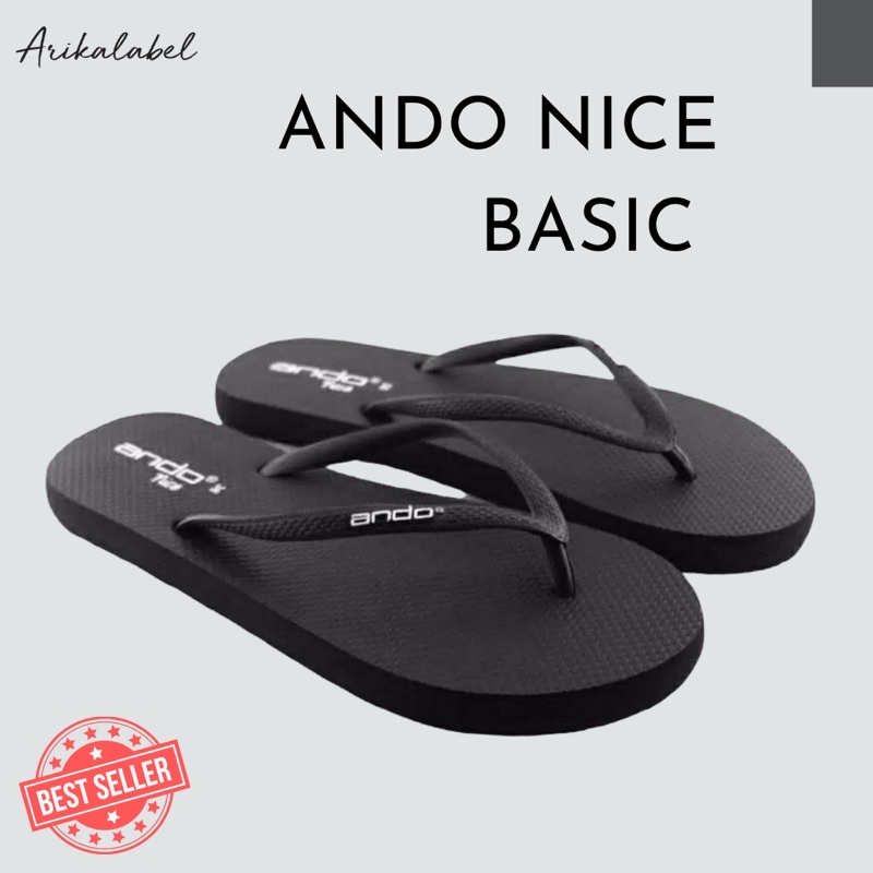 Jual Ando Nice 10 warna Sandal Jepit Wanita Dewasa Sendal Ando Original ...