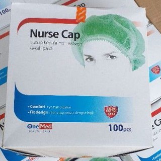 Jual Nurse cap, Topi suster, penutup kepala onemed isi 100pcs/box ...