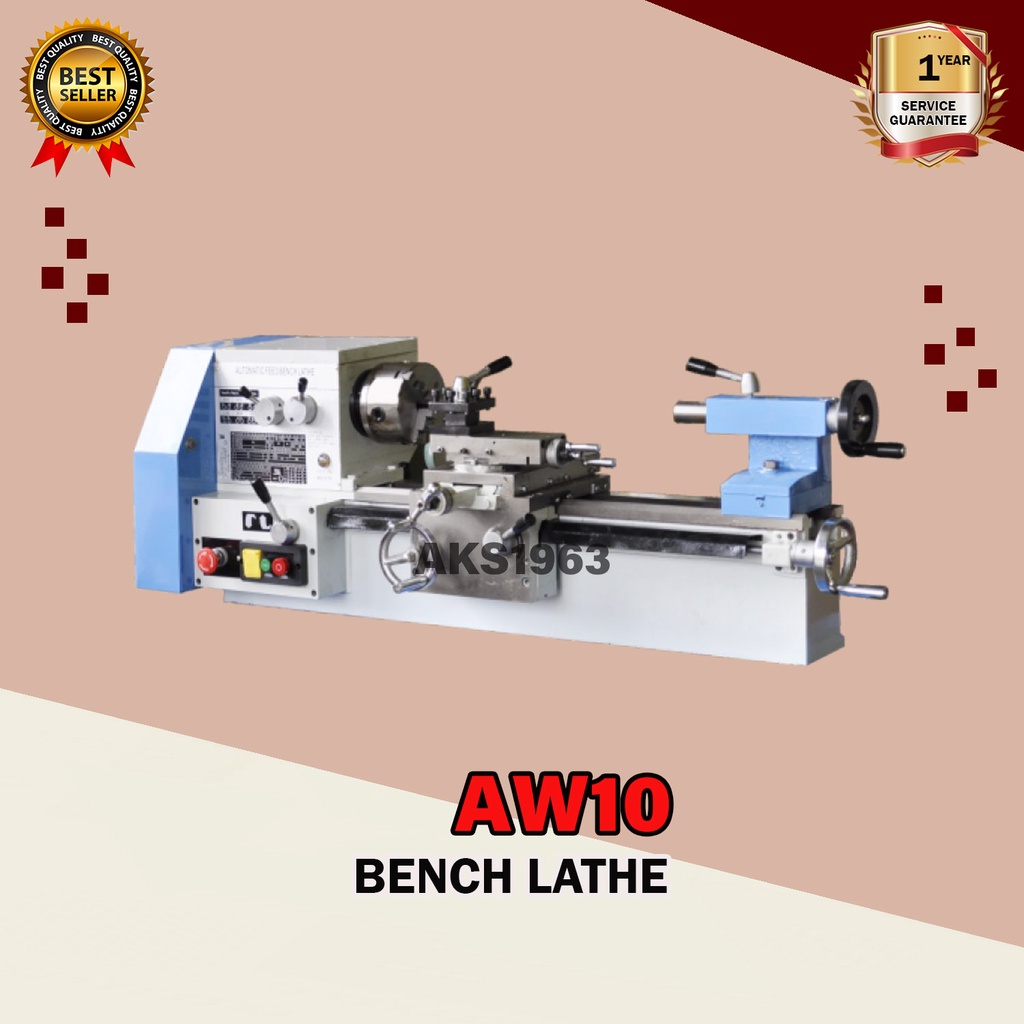 Jual Mesin Bubut Besi Logam Bench Lathe Metal Machine 250 x 540mm AKS ...