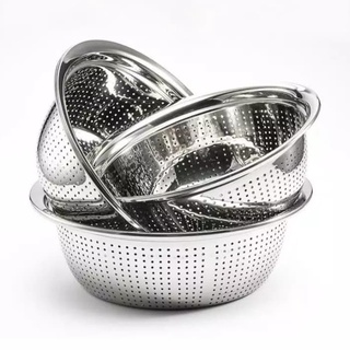 Jual Baskom Lubang / Baskom Bolong / Baskom Bakul Stainless Saringan ...