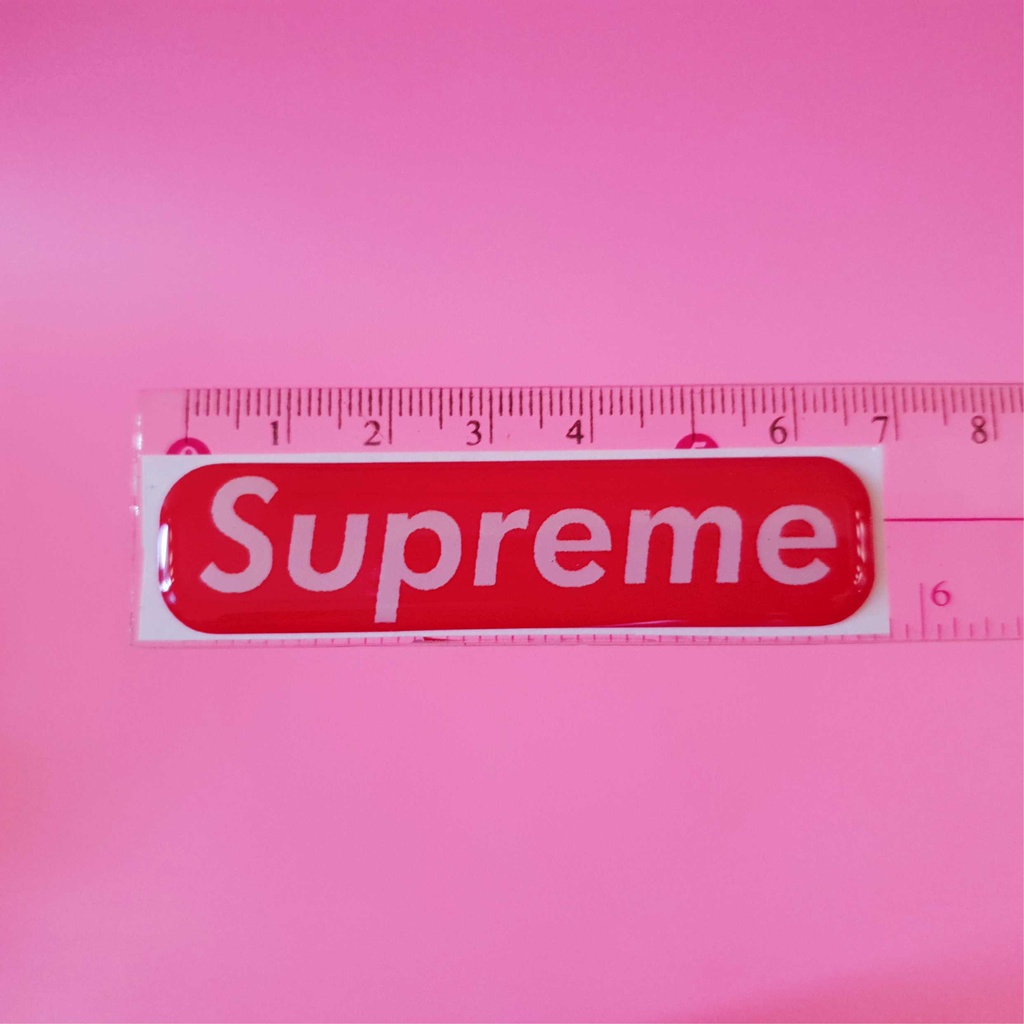 Jual STIKER RESIN TIMBUL 3D EMBLEM LOGO SUPREME STICKER PC STIKER ...