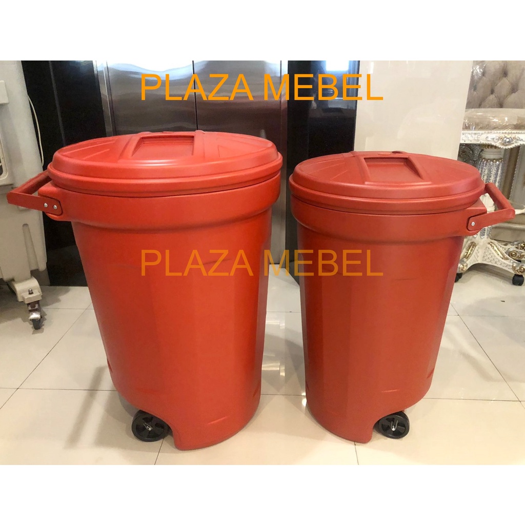 Jual Tempat Sampah Roda 120 - 180 Liter BESAR Tong Kuat ( Biru / Merah ) | Shopee Indonesia
