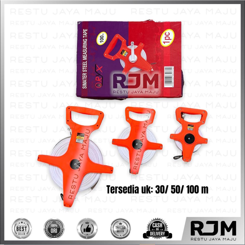 Jual ORYX Meteran Terbuka Roll Tancap Tanah Tanam Fiber Gulung 30 50 ...