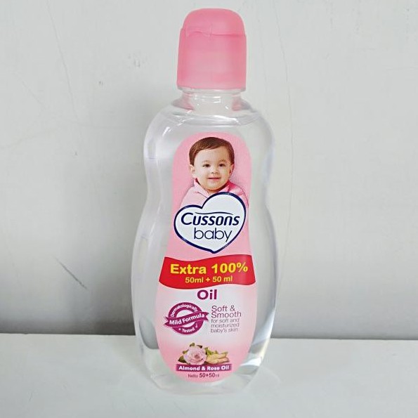 Jual Cussons Baby Oil 50 + 50ml - Soft & Smooth ( PINK ) Indonesia ...