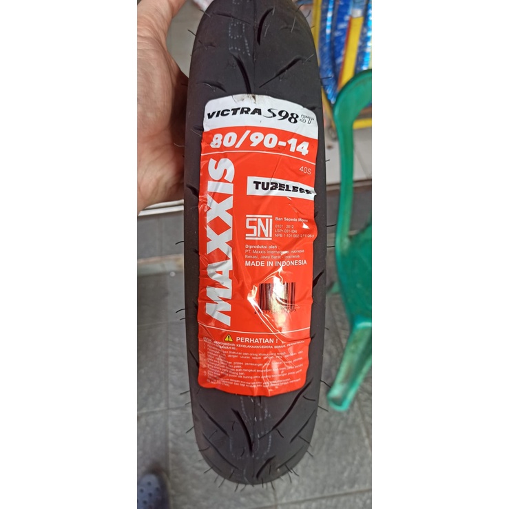 Jual Maxxis VICTRA S98 ST 80/90-14 Ban Motor Matic Tubeless Mio Fino ...