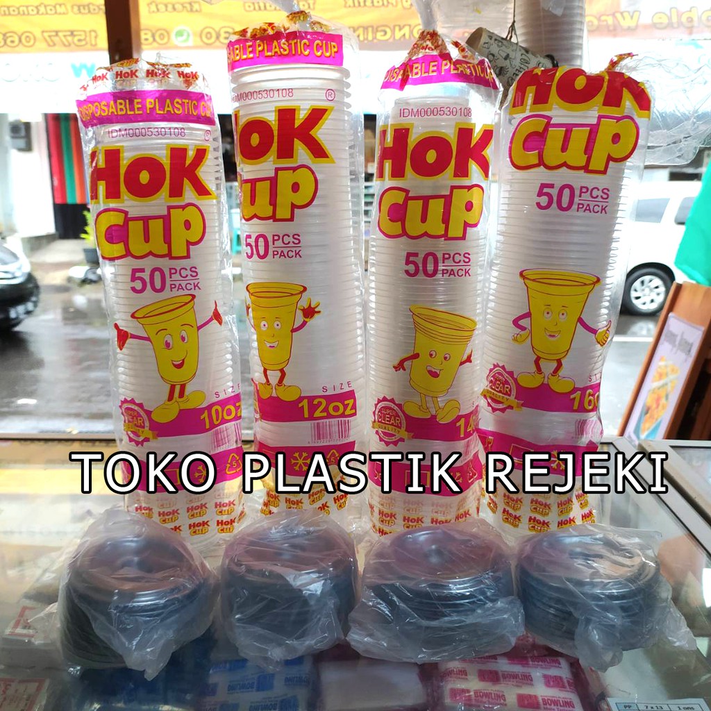 Jual Gelas 10 12 14 16 + TUTUP gelas/ HOK CUP Indonesia|Shopee Indonesia