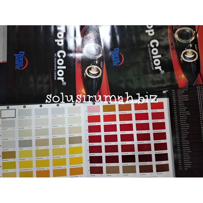 Jual KATALOG WARNA DANAPAINT TOPCOLOR TOP COLOR 4 LEMBAR | Shopee Indonesia