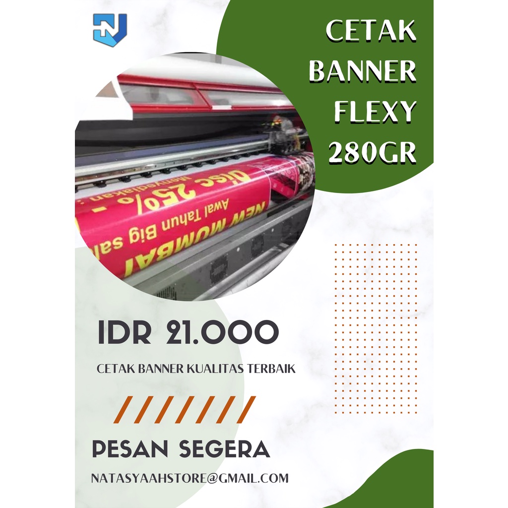 Jual Cetak Banner Frontlite Bahan Flexi 280gr Spanduk Backdrop Custom | Shopee Indonesia