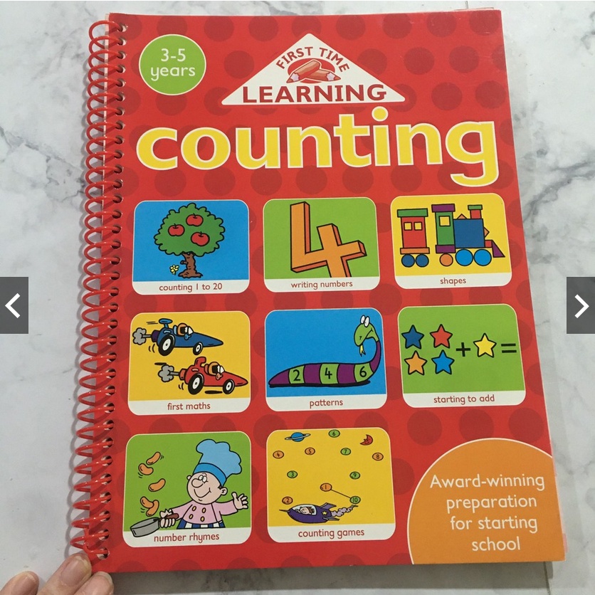 Jual first time learning counting berhitung 123 angka preschool tk paud ...