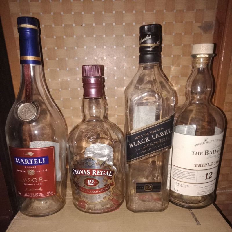 Jual BOTOL MIRAS BEKAS 1LITER / BOTOL BEKAS MINUMAN KERAS 1 LITER ...