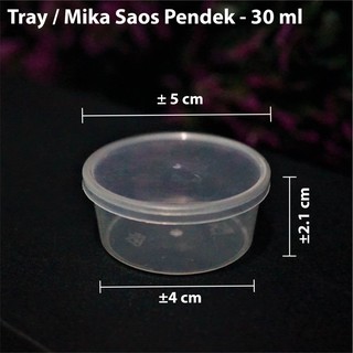 Jual Tempat - Wadah - Tray - Mika Saos - Mika Sambal Pendek 20 ml ...