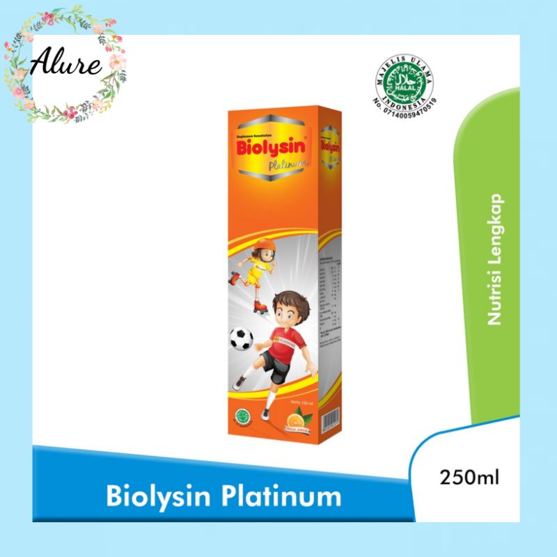 Jual Biolysin Platinum Syrup Multivitamin Anak Rasa Orange - 250ml ...