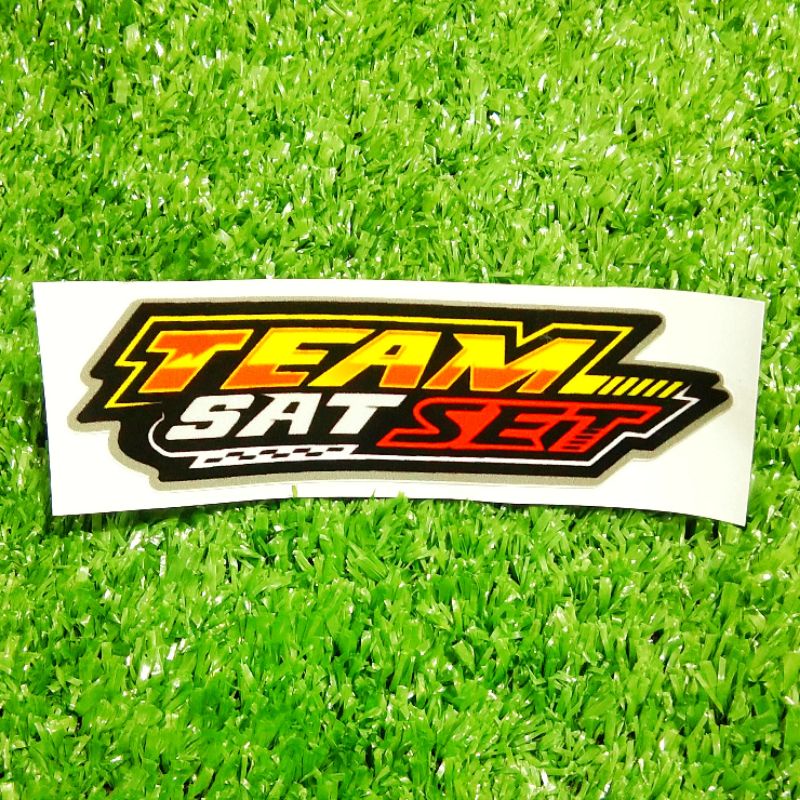 Jual stiker kata2 # sticker team sat set | Shopee Indonesia