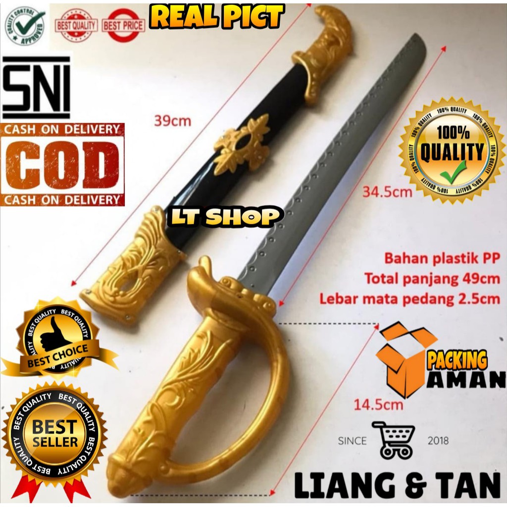 Jual PROMO Mainan Anak Pedang Aladin Plastik Panjang 50 CM / Mainan ...
