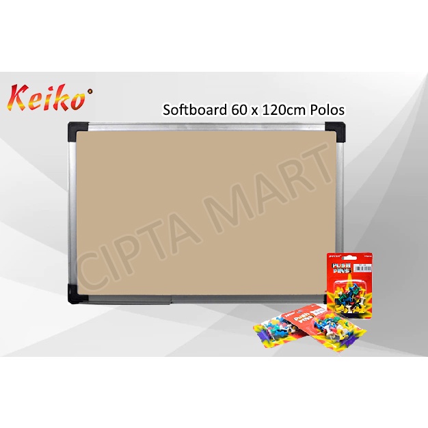 Jual Softboard Polos keiko 60 x 120cm Free Push Pin | Shopee Indonesia