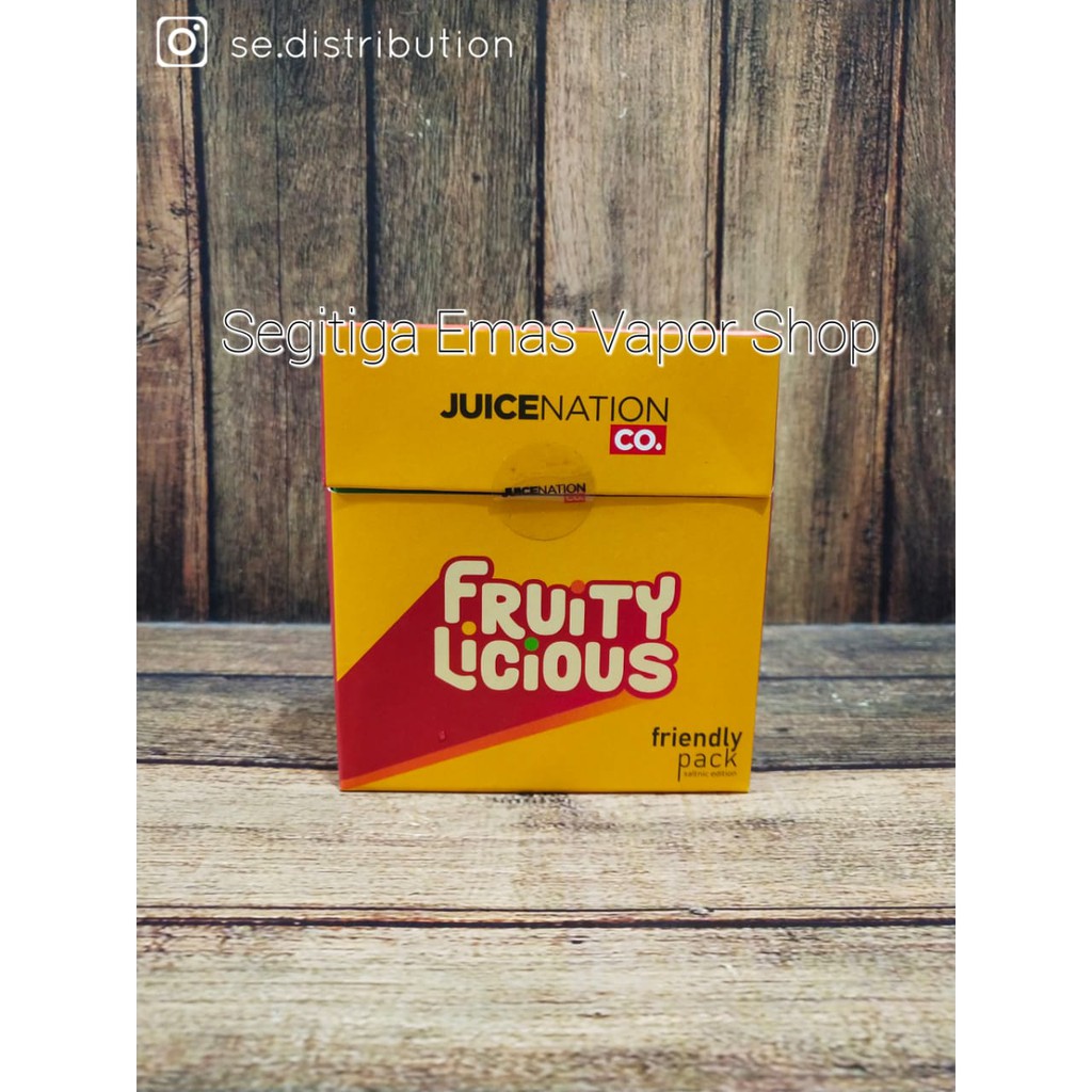 Jual Liquid FRUITYLICIOUS Friendly Pack 25MG 15ML / btl 1Pack (isi 4Btl ...